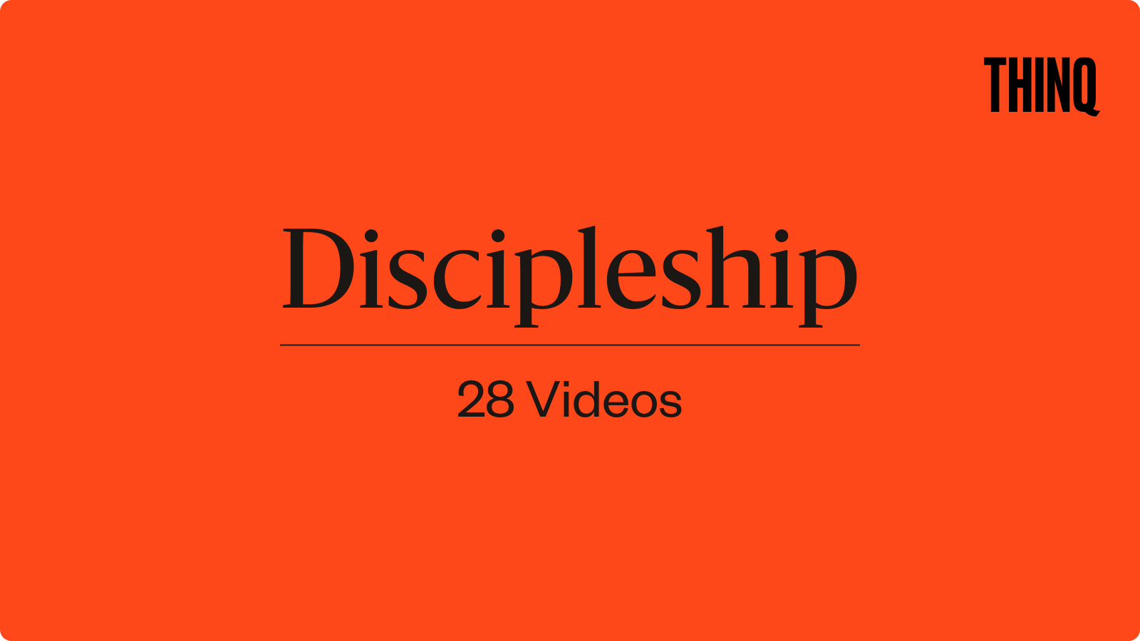Discipleship Topic Page
