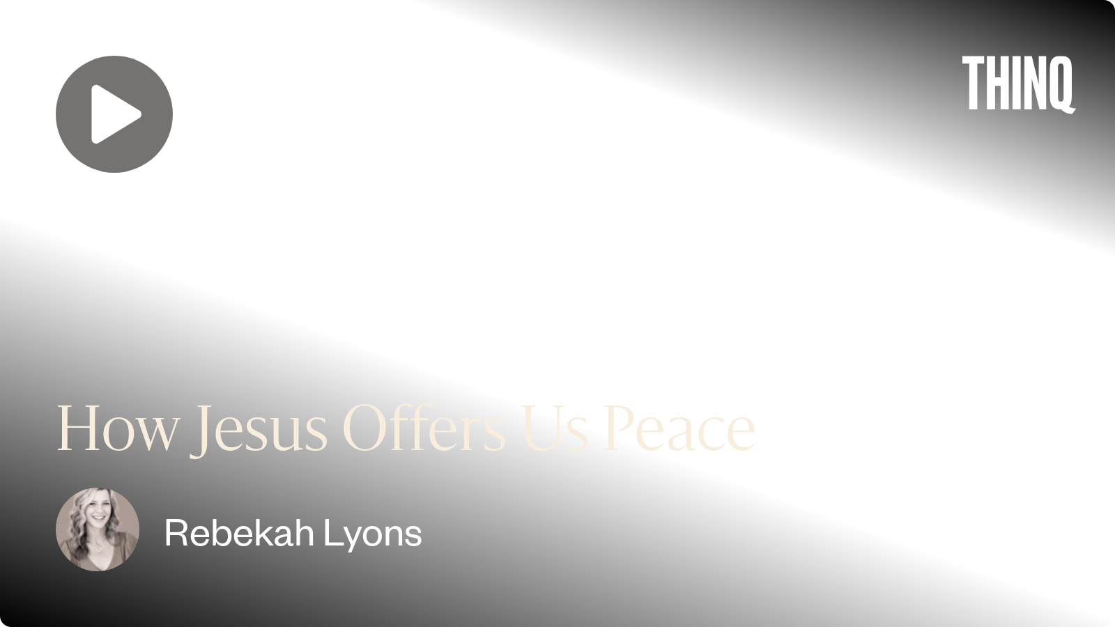 How Jesus Offers Us Peace